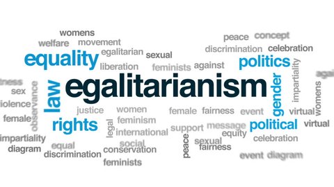 Egalitarianism Animated Word Cloud Text Design Stock Footage Video (100 ...