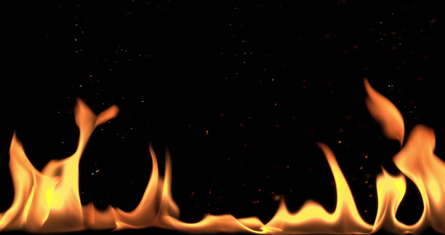 slow motion flames hot flying embers Stock Footage Video (100% Royalty ...