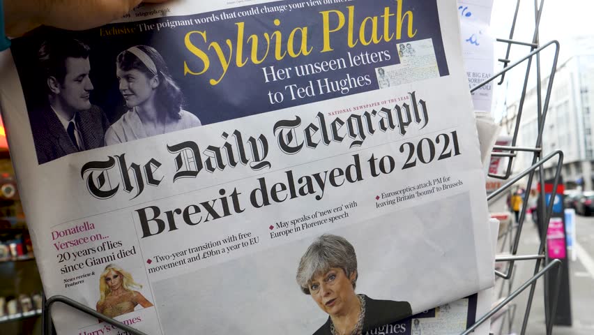 Telegraph Newspaper Stock Video Footage - 4K and HD Video Clips ...