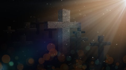 Cross Shine Particles Loop Stock Footage Video (100% Royalty-free ...