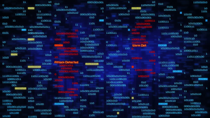 Binary Data Code Animation Showing Stock Footage Video (100% Royalty ...