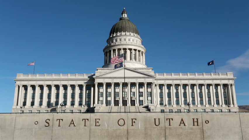 Utah State Capital Building Front 스톡 동영상 비디오(100% 로열티 프리) 3122437 ...