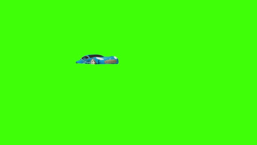 car drifting jumps green screen 3d Stock Footage Video (100% Royalty ...