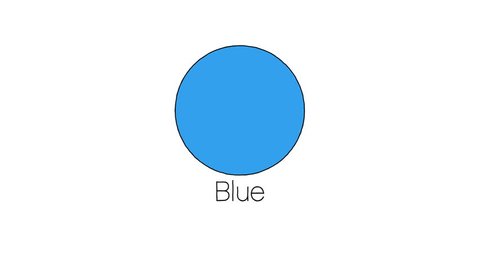 Isolated Round Shape Logo Blue Color Stock Vector (Royalty Free ...