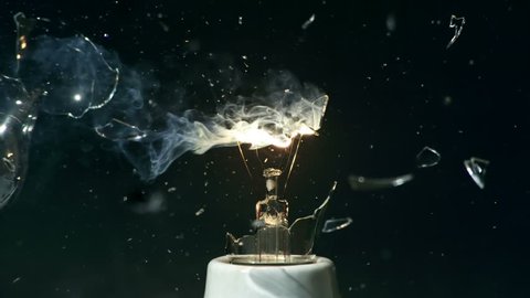 glass light bulb breaking super slow Stock Footage Video (100% Royalty ...