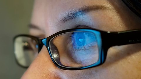 Focused Developer Coder Wears Glasses Working Stock Photo 2156438243 ...