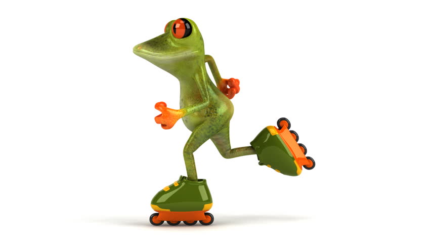 Green Frog Skating Stock Footage Video (100% Royalty-free) 3128863 ...