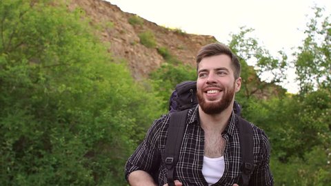 360 Degree Selfie Man Takes Selfie Stock Footage Video (100% Royalty ...