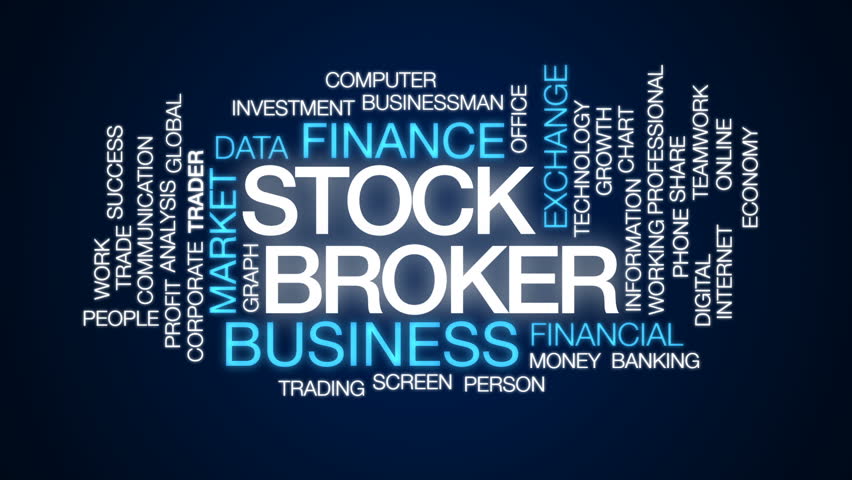Stock Broker Animated Word Cloud, Stock Footage Video (100% Royalty ...
