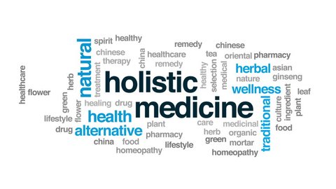 Holistic Medicine Animated Word Cloud Text Stock Footage Video (100% ...