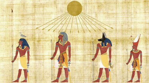 egyptian gods anubis geb front all Stock Footage Video (100% Royalty ...