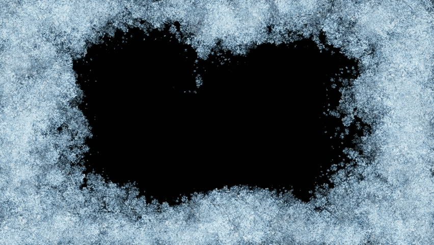 beautiful animation freezing window borders center Stock Footage Video ...