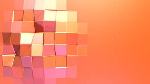 Simple Low Poly 3d Surface Geometric Stock Footage Video (100% Royalty ...