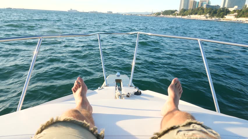 view above person's feet wet inside Stock Footage Video (100% Royalty ...