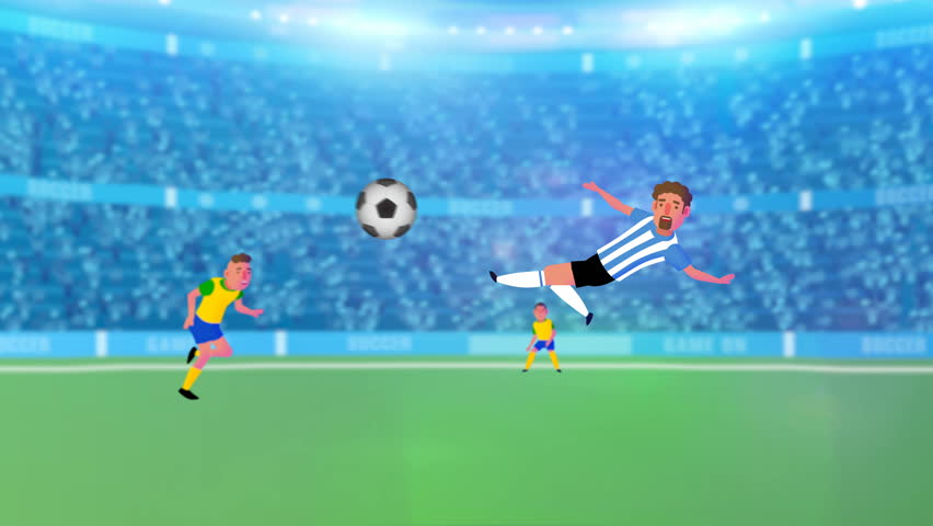 Super Soccer Animated Football Intro, Stock Footage Video (100% Royalty ...
