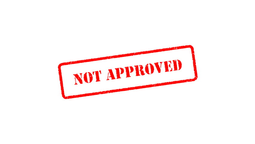 not approved signed red ink stamp Stock Footage Video (100% Royalty ...