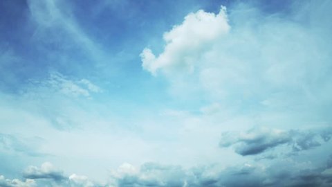 Flight Over White Clouds Under Blue Stock Footage Video (100% Royalty ...