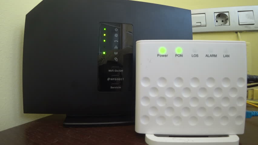 Internet Modem Wireless Router Stock Footage Video (100% Royalty-free ...