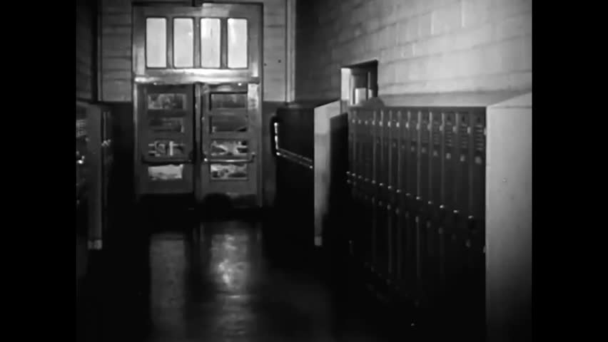 circa 1950s - school activity noisy Stock Footage Video (100% Royalty ...