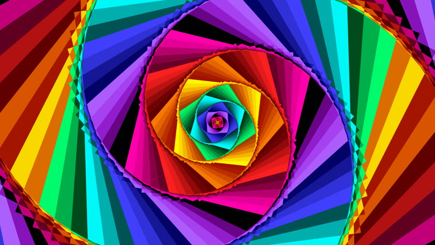 Prismatic Complex Geometric Pinwheel Composition Stock Footage Video ...