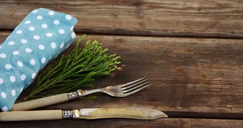 Rustic Vintage Set Cutlery Knife Spoon Stock Photo (Edit Now) 428220508