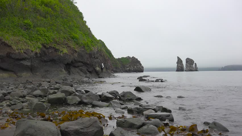 island's three brothers coast pacific ocean Stock Footage Video (100% ...