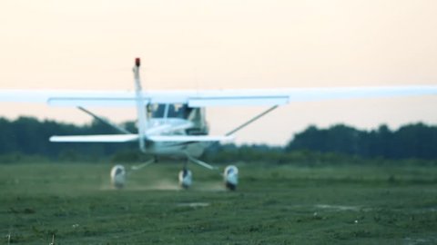 Plane Will Accelerate Before Takeoff Stock Footage Video (100% Royalty ...