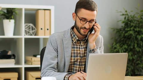 Smiling Man Making Order By Mobile Stock Photo (Edit Now) 170274842