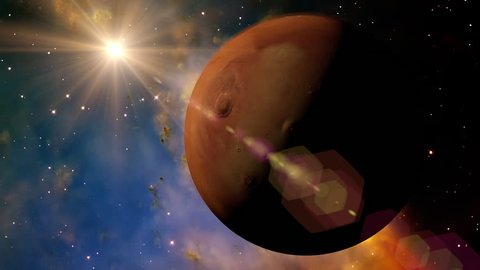 Solar System 1001 Mars Planet Mars Stock Footage Video (100% Royalty ...