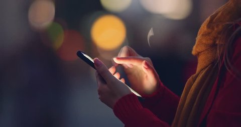 Girl Dress Red Nail Polish Using Stock Footage Video (100% Royalty-free ...