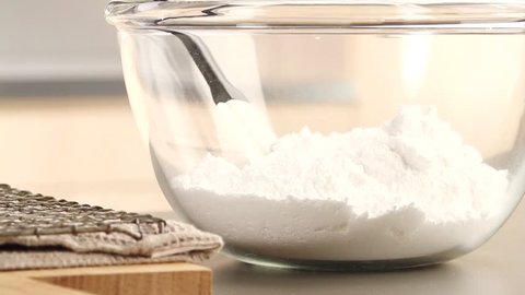 Icing Sugar Glass Bowl Stock Footage Video (100% Royalty-free) 3155371 ...