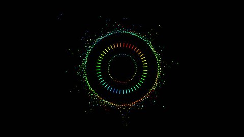 Audio Equalizer Bpm Synchronized Seamless Animation Stock Footage Video ...
