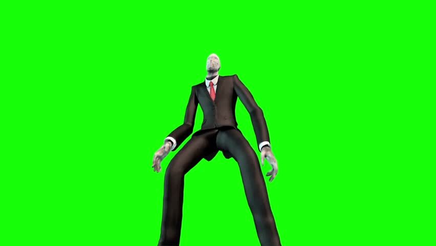 Slenderman Idle Green Screen 3d Stock Footage Video (100% Royalty-free ...
