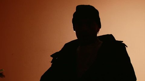 Anonymous Person Dark Face Unrecognizable Interview Stock Footage Video ...