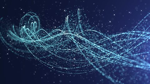 Abstract Blue Particles Background Loop Animation Stock Footage Video ...