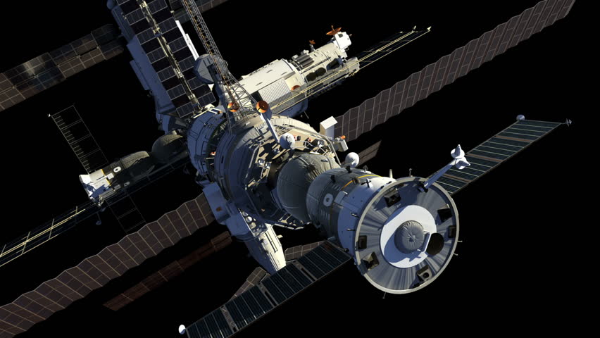flight space station alpha matte 3d Stock Footage Video (100% Royalty ...