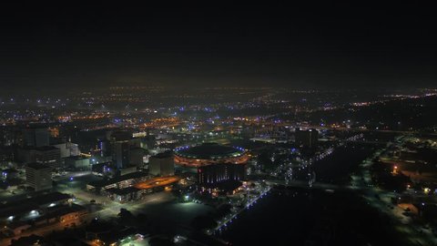 Aerial View Night City View Night Stock Photo (Edit Now) 568013524