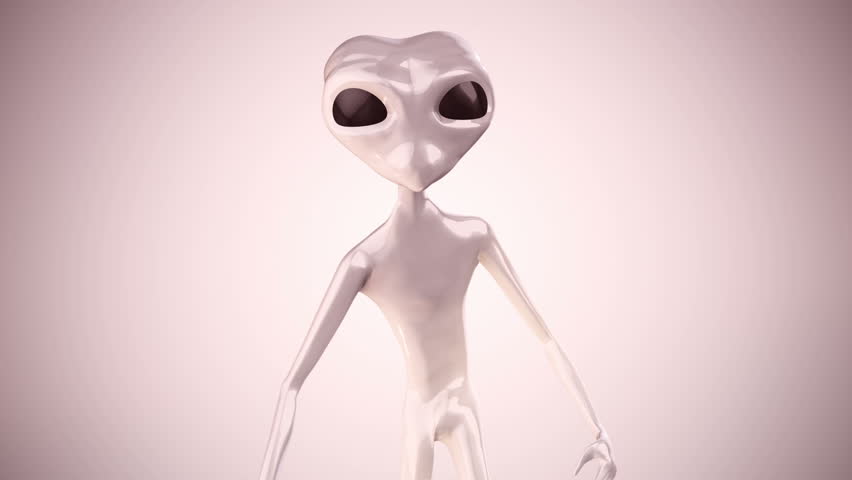 animation walking abstract alien on colorful Stock Footage Video (100% ...