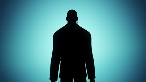 Animation Walking Abstract Silhouette Human On Stock Footage Video (100 ...