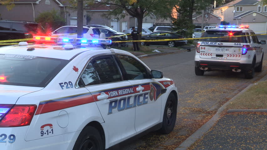 markham ontario canada october 2017 police Stock Footage Video (100% ...