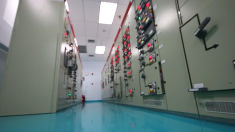 Electrical High Voltage Substation Building Oil Stock Footage Video ...