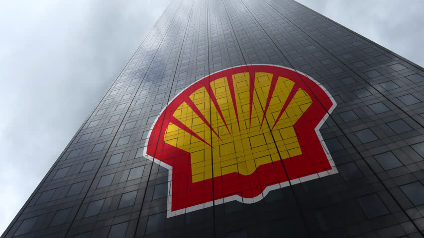 Shell Oil Company Logo On Stock Footage Video (100% Royalty-free ...