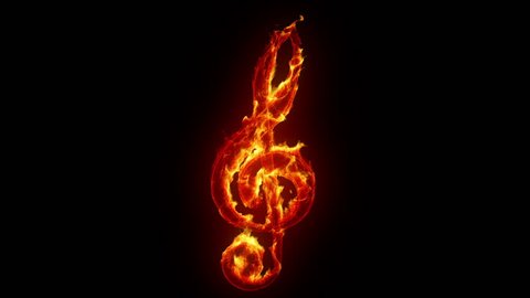 Burning Treble Clef Stock Footage Video (100% Royalty-free) 3176281 ...