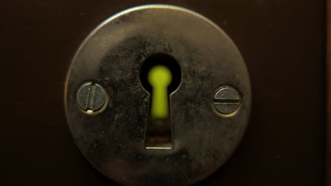 Tracking Keyhole Green Screen Background Stock Footage Video (100% ...