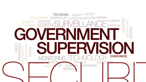 Government Supervision Animated Word Cloud Text Stock Footage Video ...