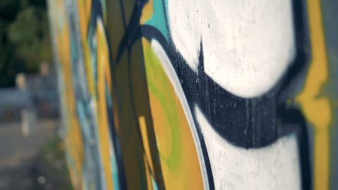 Hand Makes Black Lines Graffiti Paint Stock Footage Video (100% Royalty ...