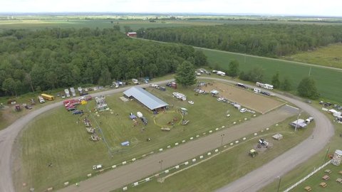 Aerial Country Fairgrounds Stock Footage Video (100% Royalty-free ...