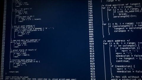 Angled Shot Simple Source Code Scrolling Stock Footage Video (100% Royalty-free) 31872487 ...