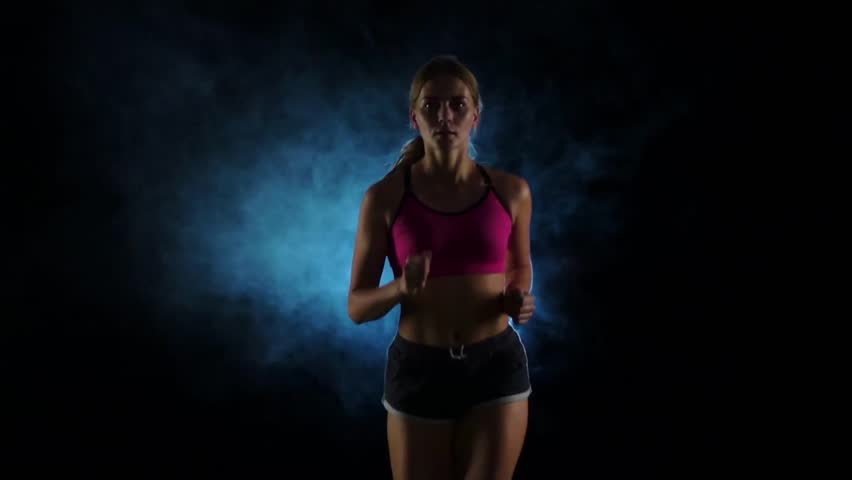 Charming Smiling Damsel Running in Stock Footage Video (100% Royalty ...