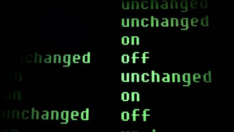 Chaotic Source Code Screens Random Order Stock Footage Video (100% ...